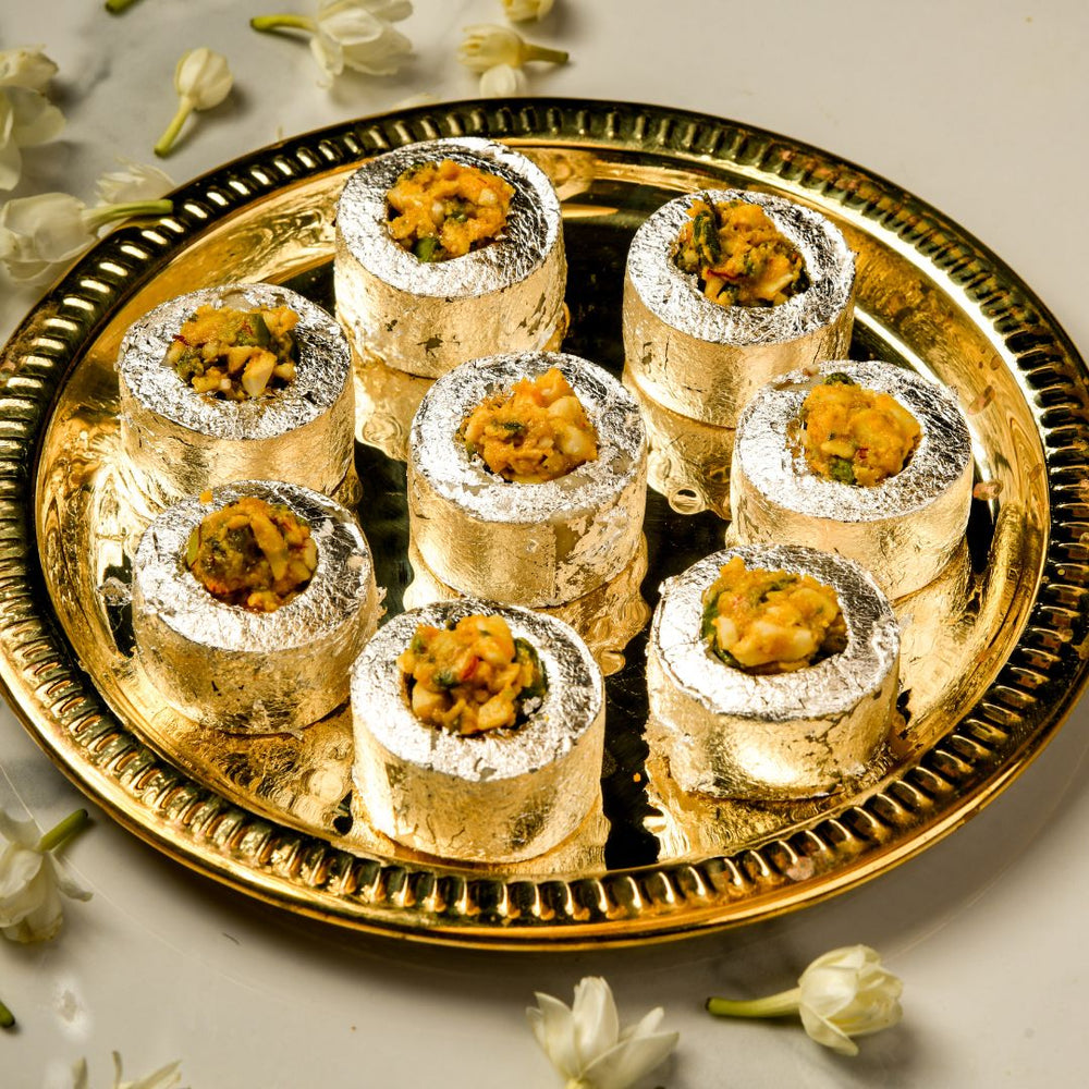 Opulence with Shakkr Kesar Kaju Roll - Order Now!